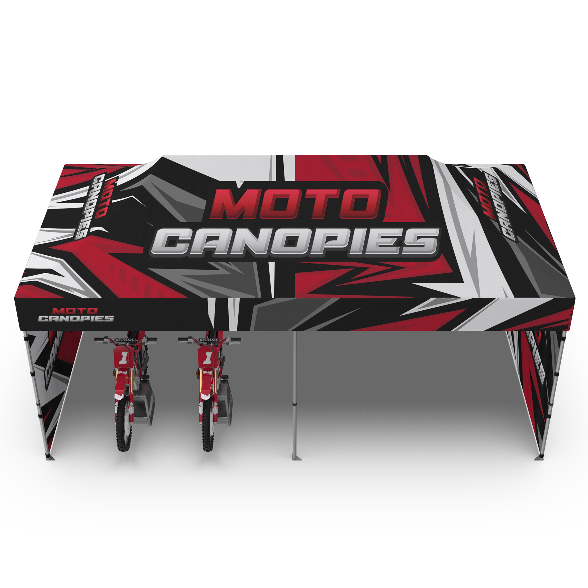 10'x20' Dye Sublimated Moto Kit 1 | Action Sports Canopies